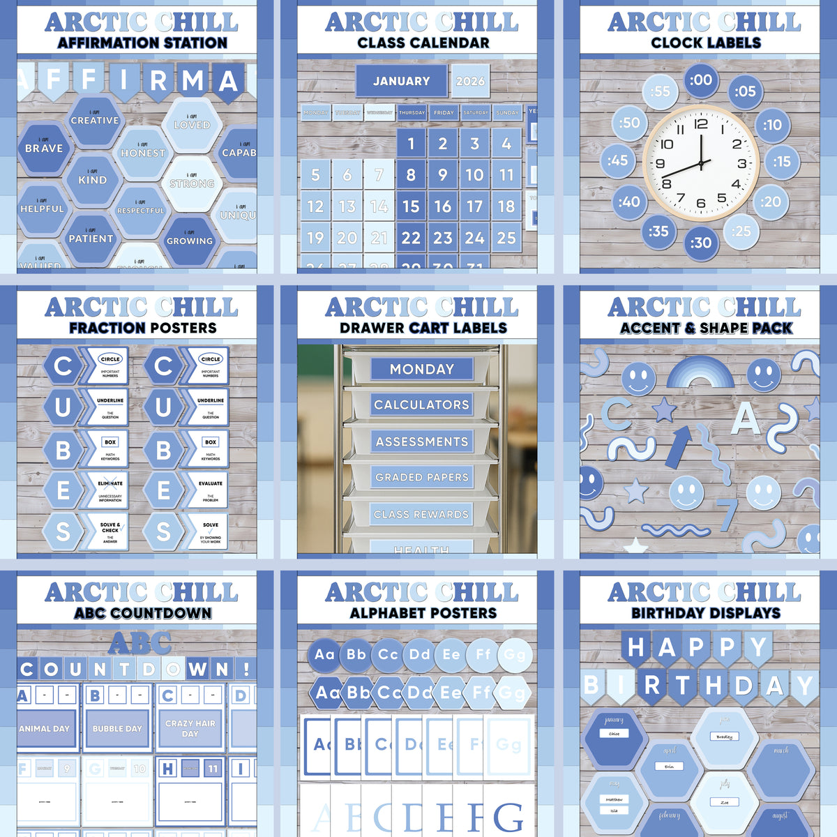 Blue Class Decorations Pack | Classroom Decor Pack for Teachers – Plan ...