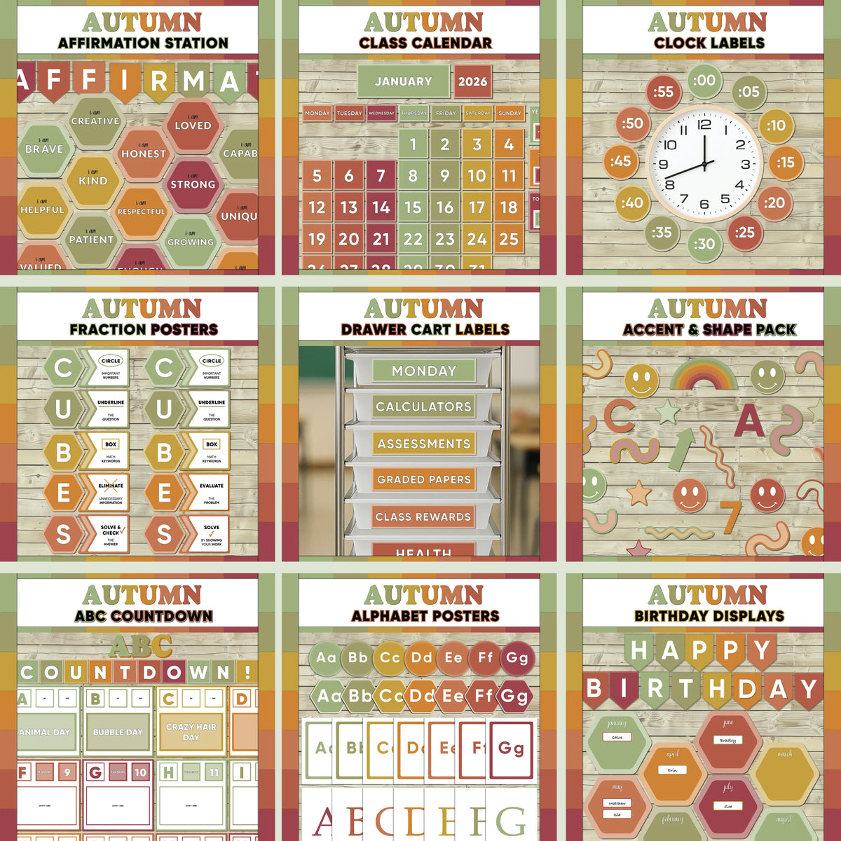 Back to School Decorations Pack | Printable Classroom Wall Decor Bundle ...