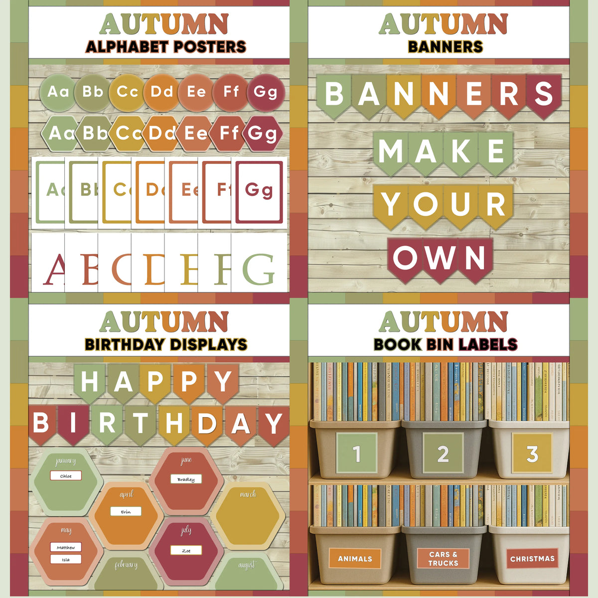Back to School Decorations Pack | Printable Classroom Wall Decor Bundle ...