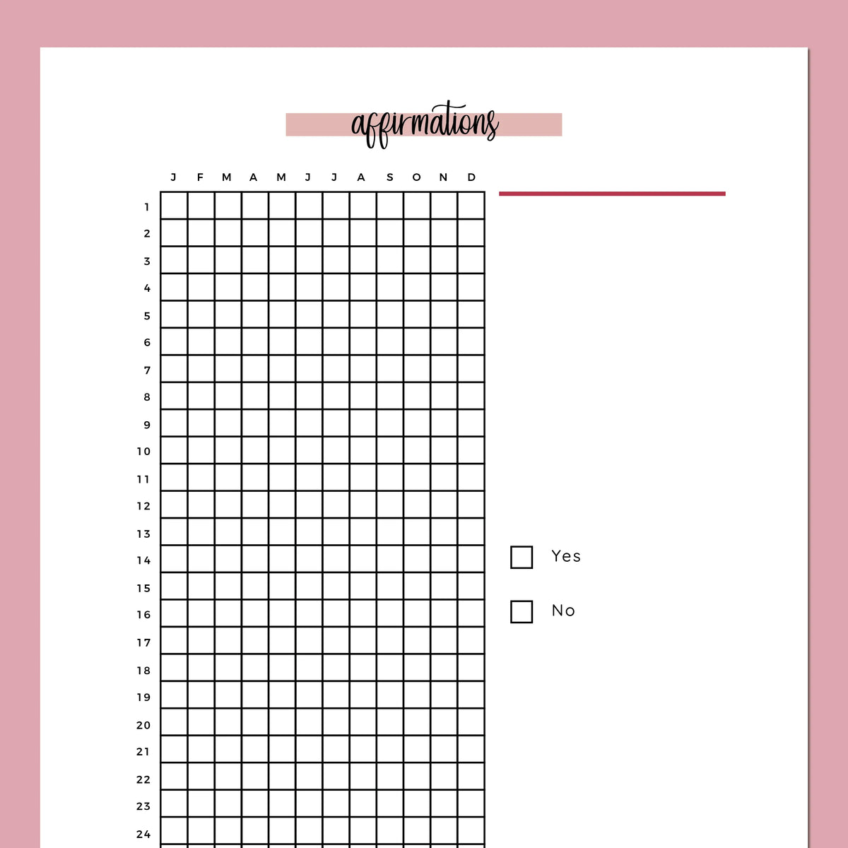 Minimalistic Affirmation Journal A5 | Instant Download | Printable PDF ...