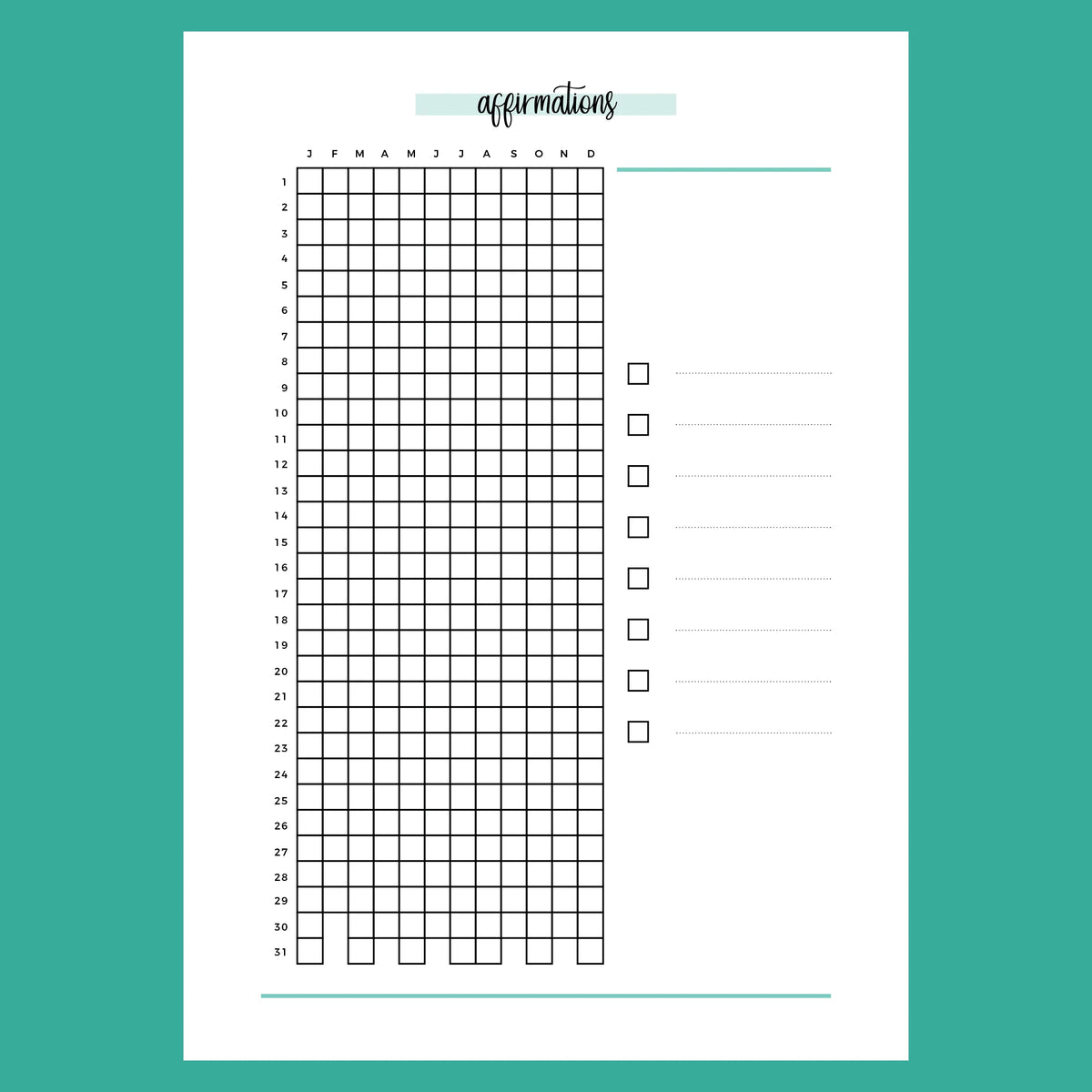 Minimalistic Affirmation Journal A5 | Instant Download | Printable PDF ...