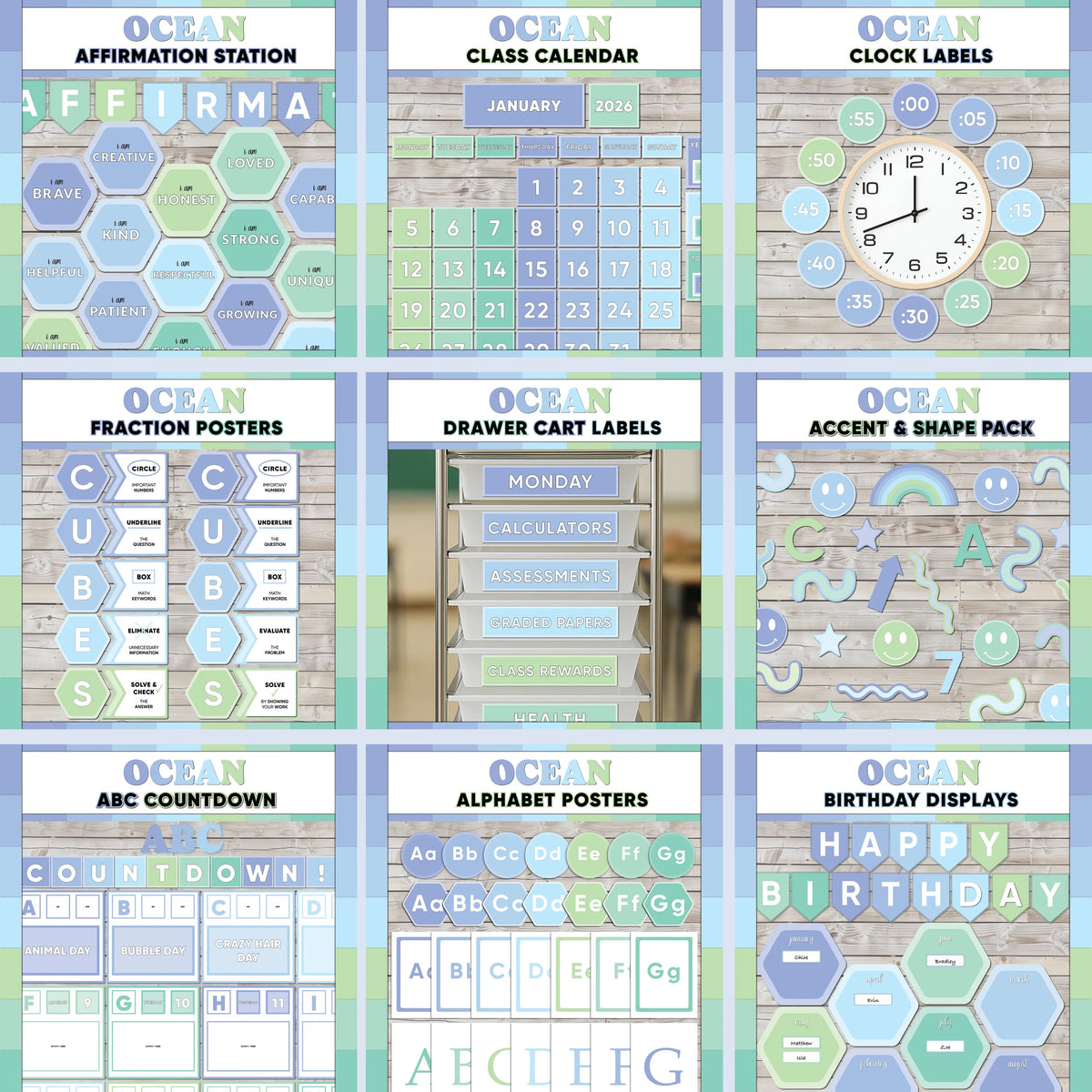 Bulletin Board Set for Teachers | Classroom Focus Wall Decor Pack ...
