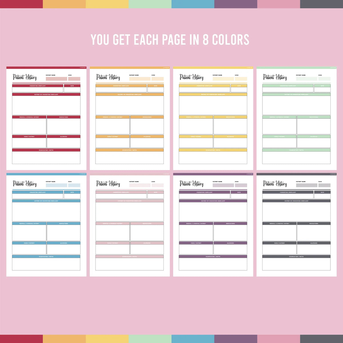 Nursing Planner Printable | Instant Download PDF for Nurses | 57 PAGES ...