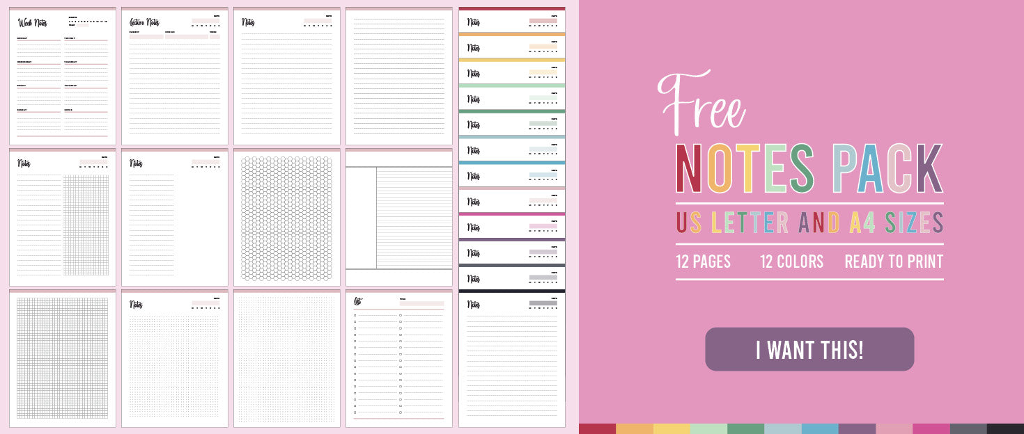 Plan Print Land - Printable Planner Pages