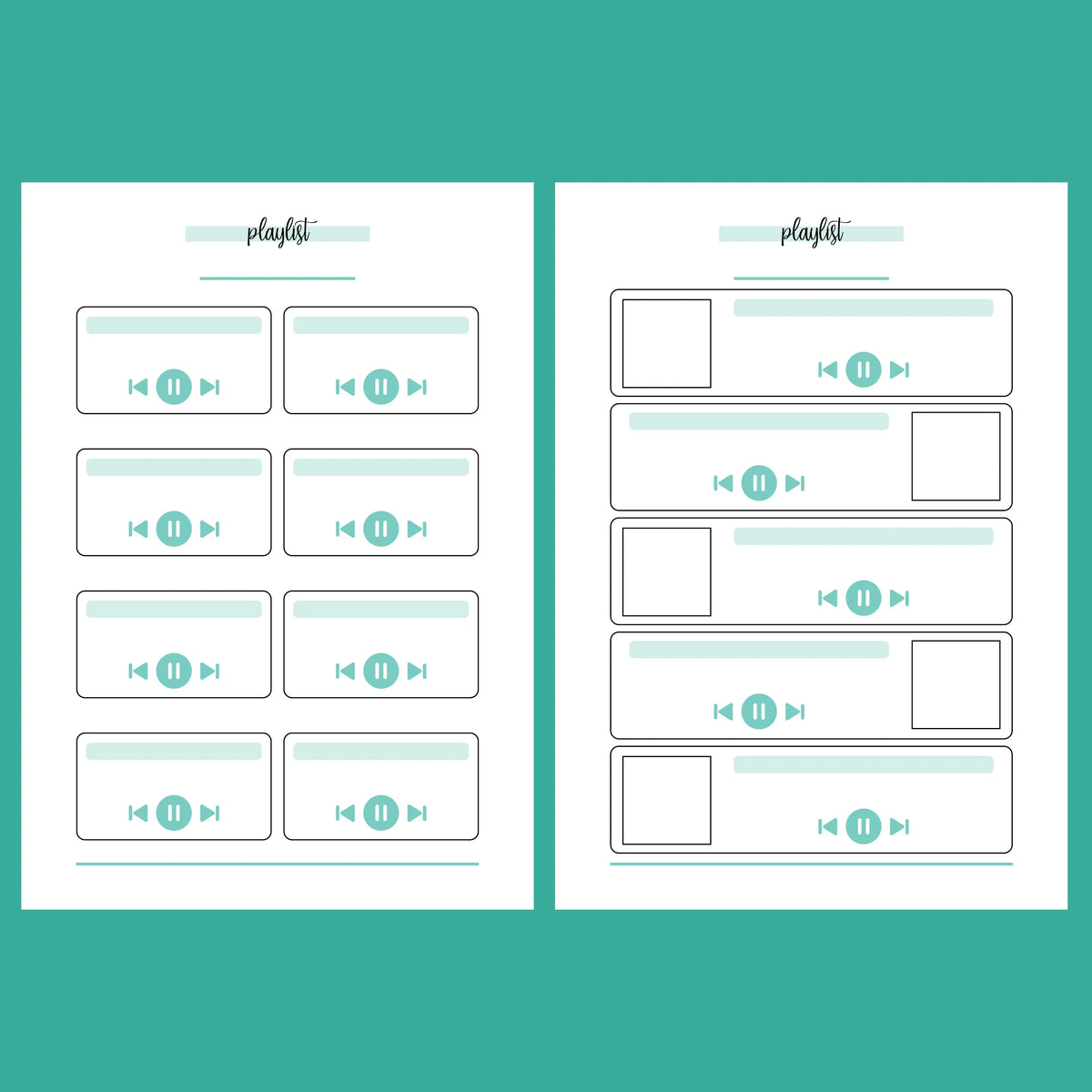 Music Playlist Journal Template | Instant Download | Printable PDF ...