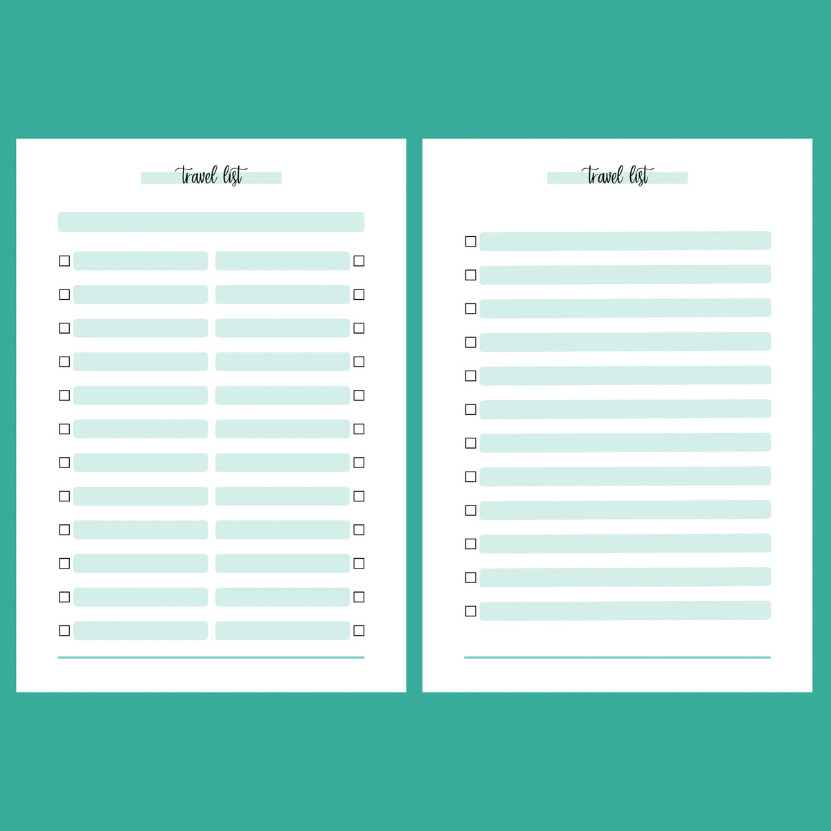 Travel Bucket List Template | Printable PDF | Instant Download – Plan ...