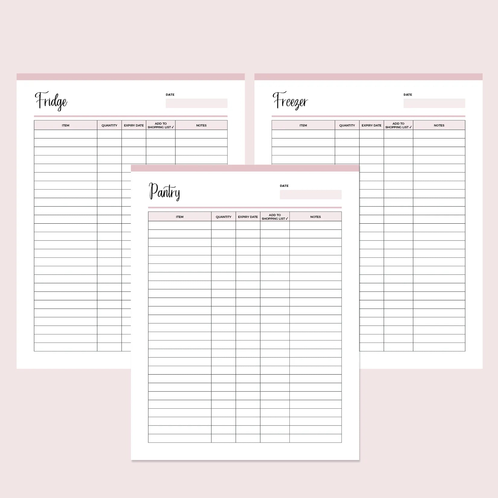 Free Printable Kitchen Inventory Sheets Kitchen Inventory Pantry