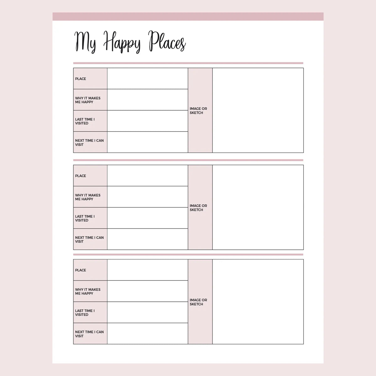 Printable Positivity and Happiness Planner | Instant Download PDF ...